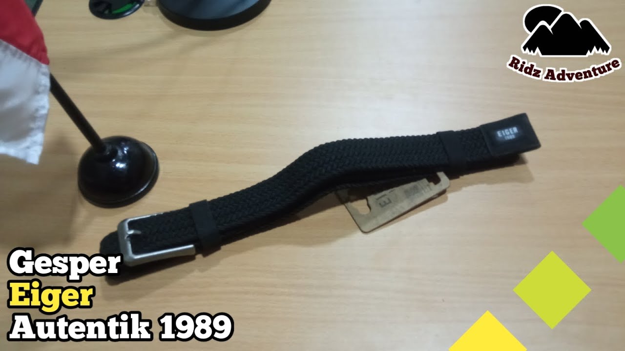 Rekomendasi Gesper Belt Eiger Autentik 1898 ‼️ Black - YouTube