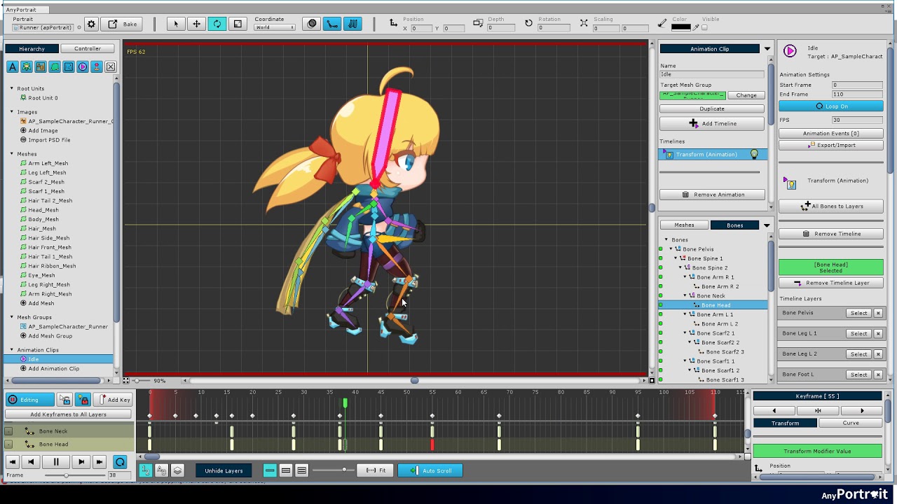 Tutorial5.2. Create "Idle" motion - YouTube