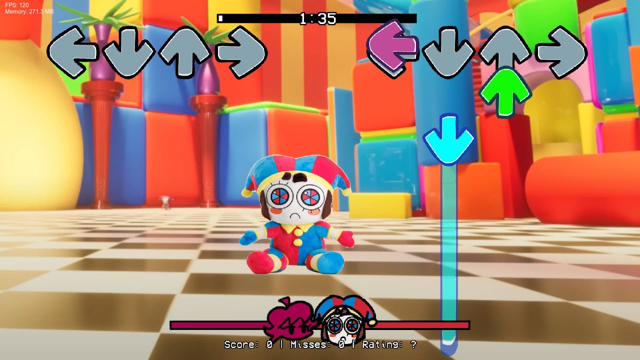 Friday Night Funkin' Vs Pomni The Plush - (FNF Mod) (The Amazing ...