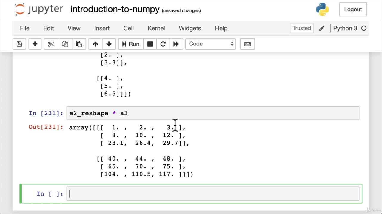 55 Reshape and Transpose | NumPy - YouTube
