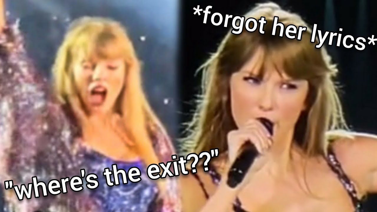 Taylor Swift CONFUSED on stage at The Eras Tour - YouTube