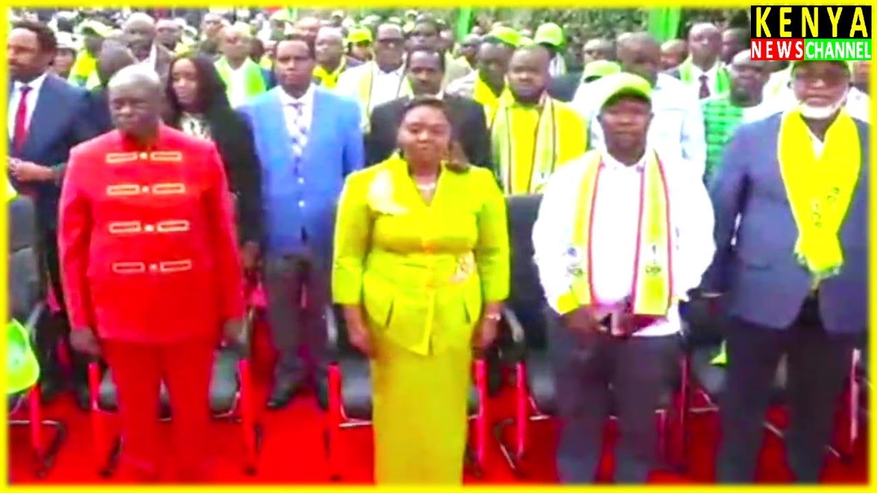 Gachagua Grand Entrance at Launch of DCP Party - The Democracy for the ...