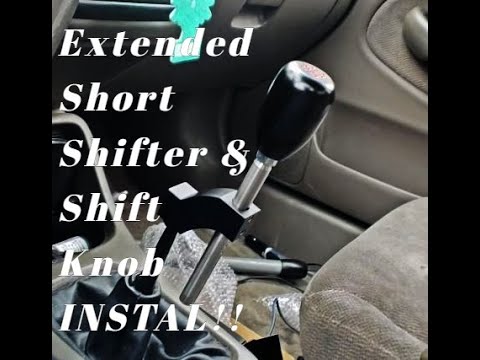 Installing extended shifter and shift knob - YouTube