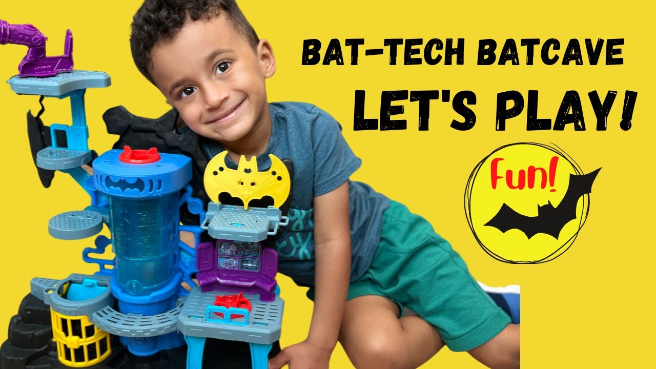LET'S PLAY - DC Super Friends Bat-Tech Batcave | By Imaginext - YouTube