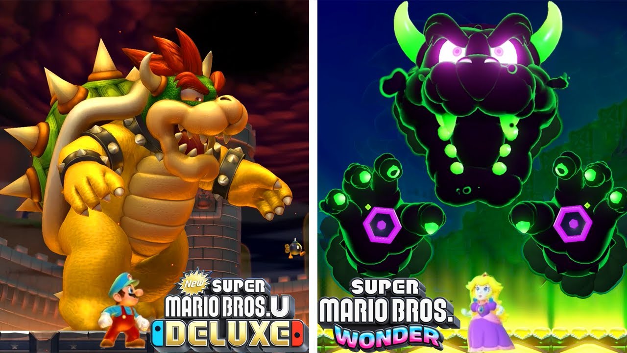 New Super Mario Bros Series - Final Boss Comparision - YouTube