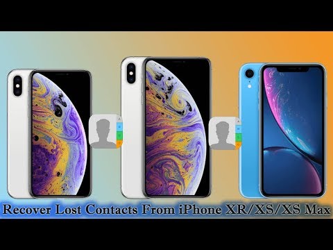 Directly Recover Deleted Contacts on iPhone X/XS (Max) - YouTube