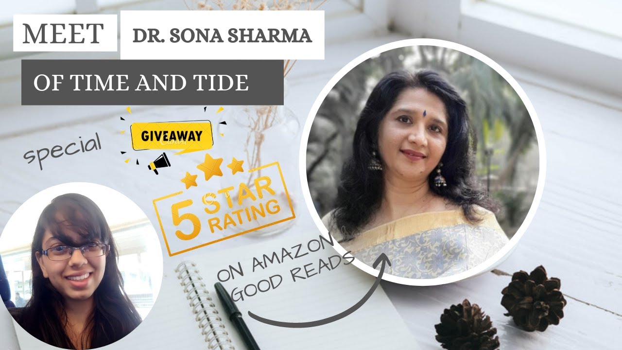 TALK SHOW WITH AUTHOR DR. SONA SHARMA | MEET AUTHOR OF TIME AND TIDE| SCI-FICTION MEETS ...
