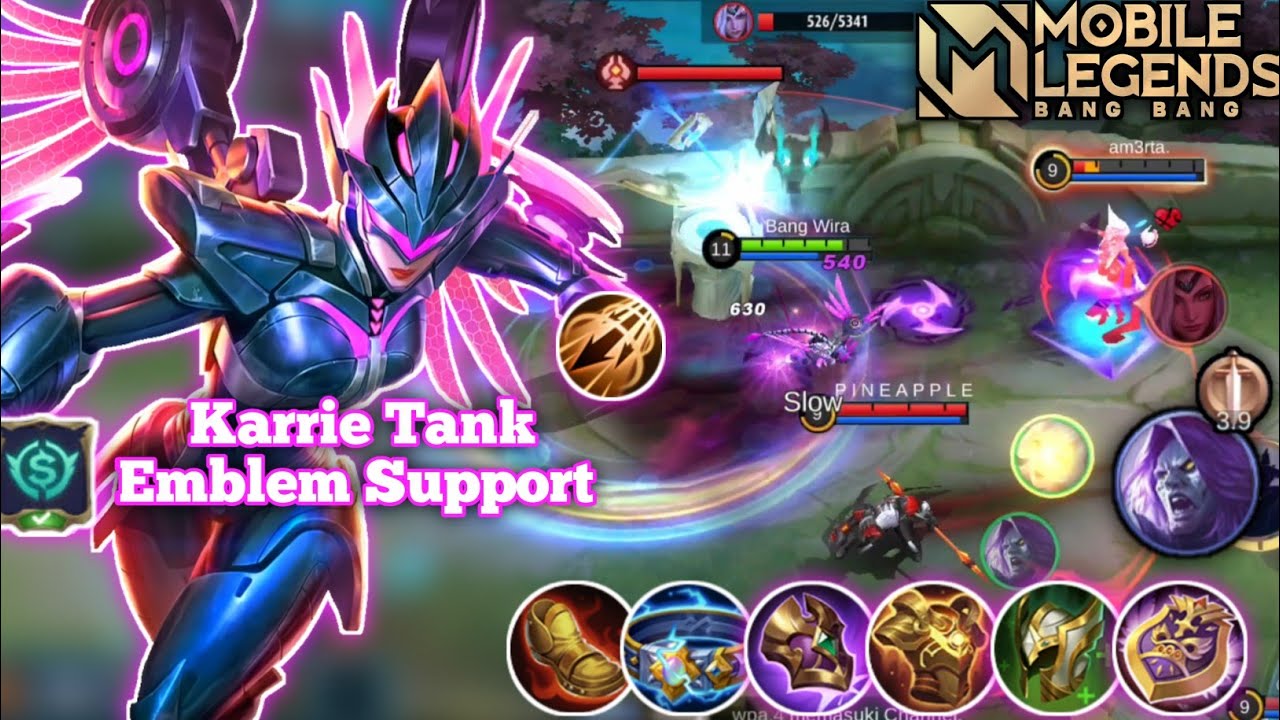 KARRIE TANK EMBLEM SUPPORT MEMANG OP BANGET ! MOSKOV PUN AUTO JADI ...