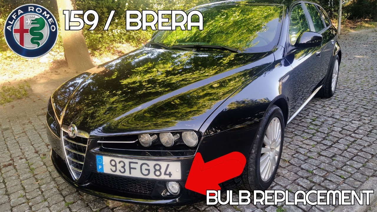 How to Remove or Replace FOG Lights or Bulbs on Alfa Romeo 159 or Brera ...