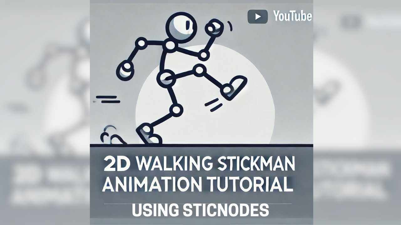 How to animate stickman walking animation for beginners- using sticknodes - YouTube