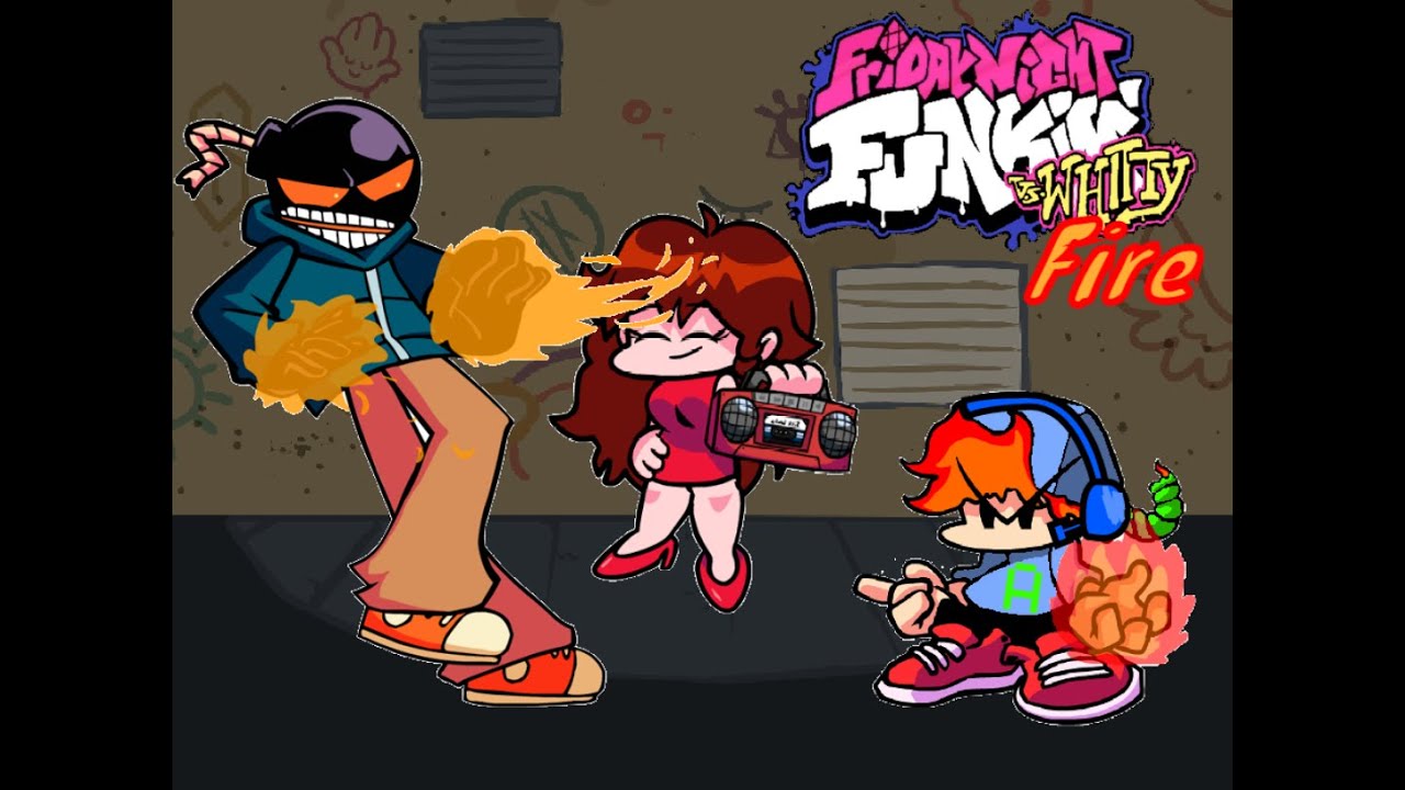 Friday Night Funkin' vs fire Whitty full week - YouTube