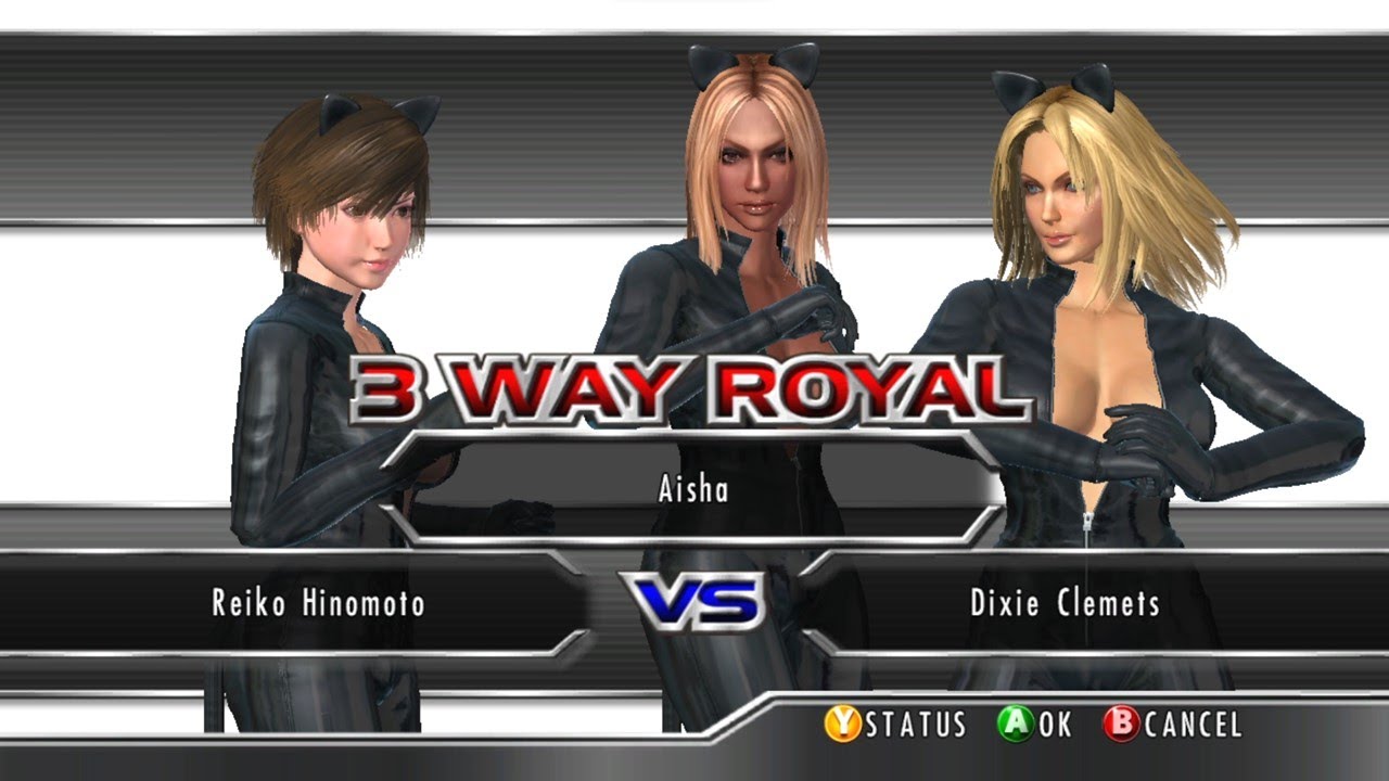 ランブルローズ XX デキシー, アイーシャ, 日ノ本零子 Rumble Rose XX Dixie, Aisha, Reiko ...