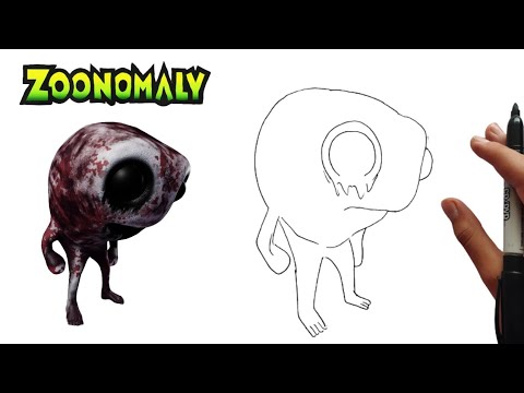 How to draw Friendly frog from Zoonomaly - YouTube