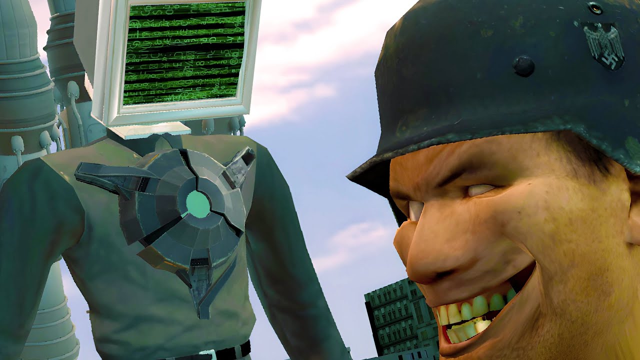 Garry's Mod Mecha Showdown: Computer Man Takes on Camera Man, TV Man ...
