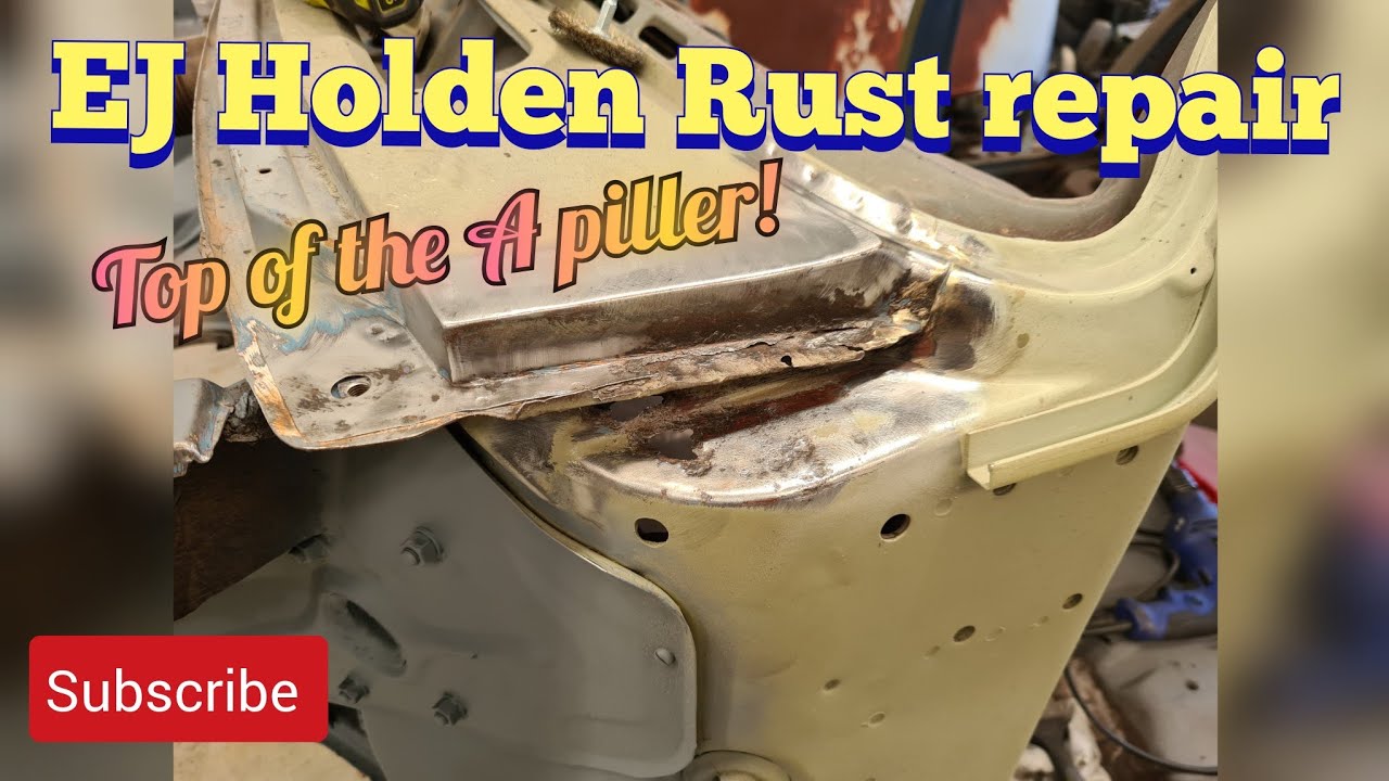 EJ Holden rust repair A piller! - YouTube