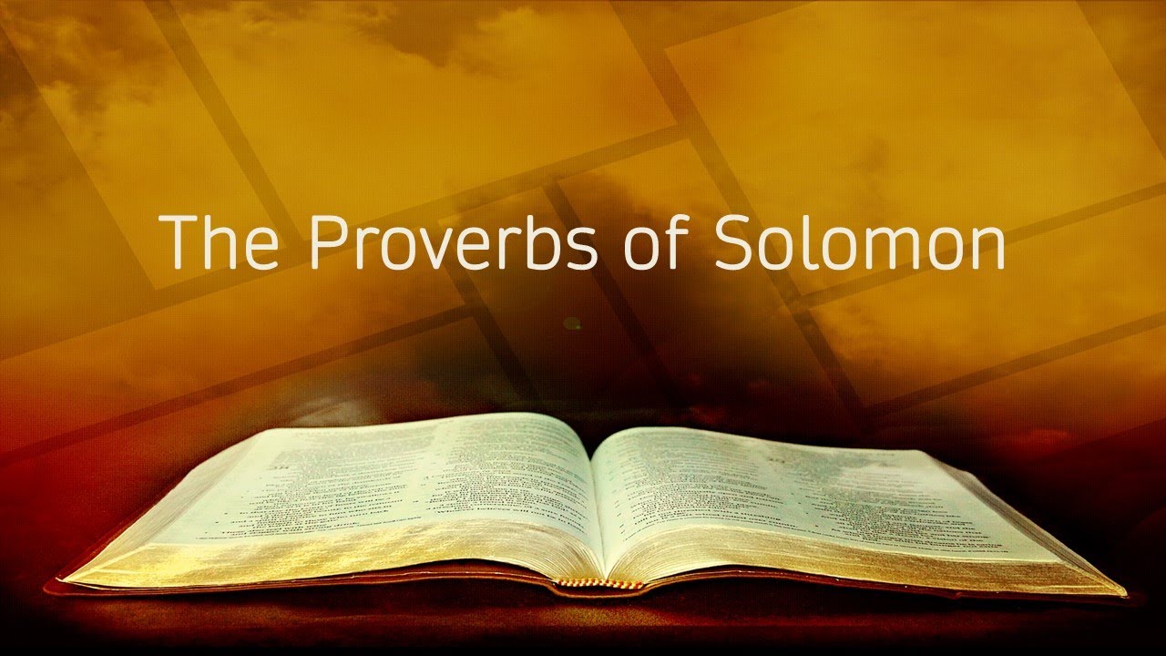 "The Proverbs of Solomon" - Proverbs 1:1-6 - YouTube