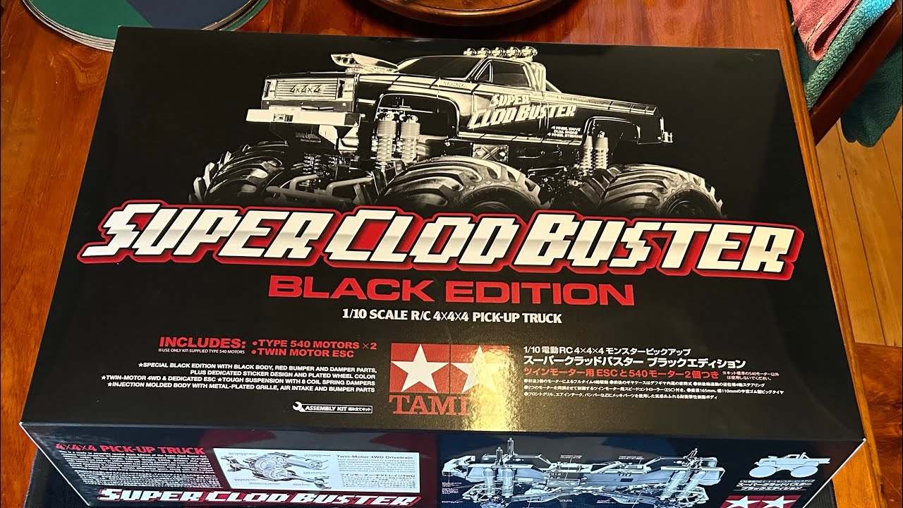 Tamiya Clod Buster Black Edition - Unboxing and building - YouTube