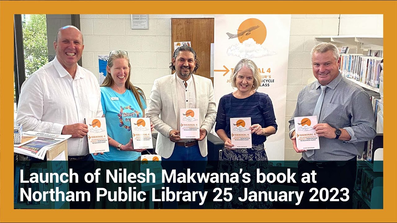 Author Nilesh Makwana's book launch at Northam Public Library - YouTube