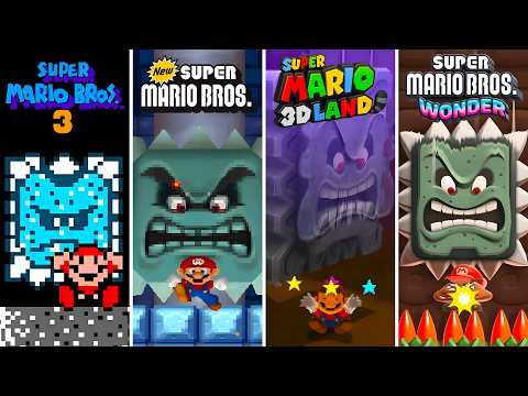 Evolution of Mario Getting Crushed by Thwomps (1988-2026)