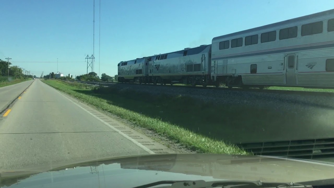 Pacing the Amtrak Hoosier State - YouTube