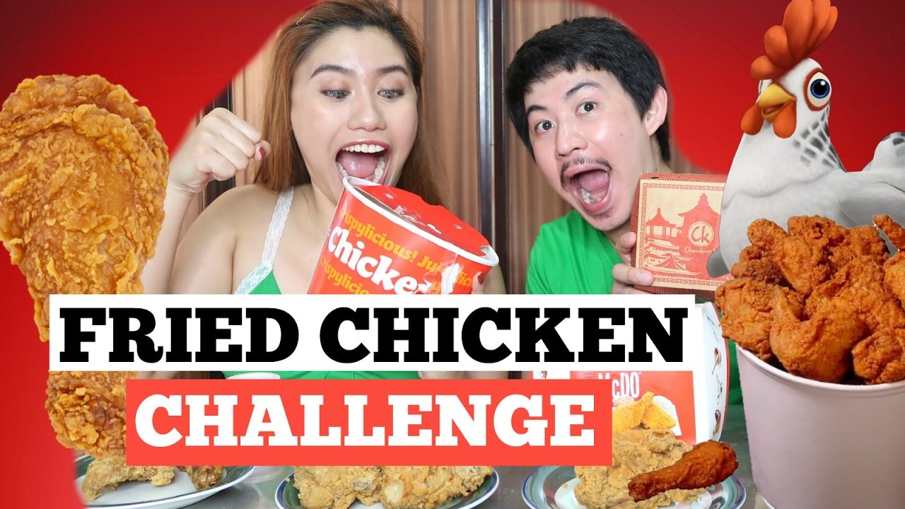 FRIED CHICKEN CHALLENGE (PAUSO! haha) 💜Purpleheiress - YouTube