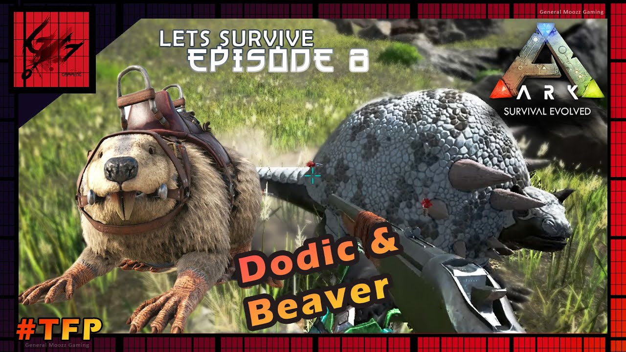 Ark Lets Survive - Episode 8 - Dodic and Beaver taming - YouTube