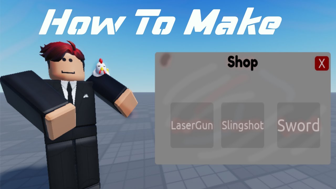 How to make a Tool Shop Gui Roblox Studio - YouTube
