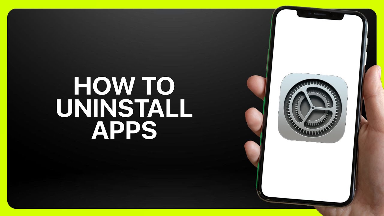 How To Uninstall Apps In iPhone Settings ! Tutorial - YouTube