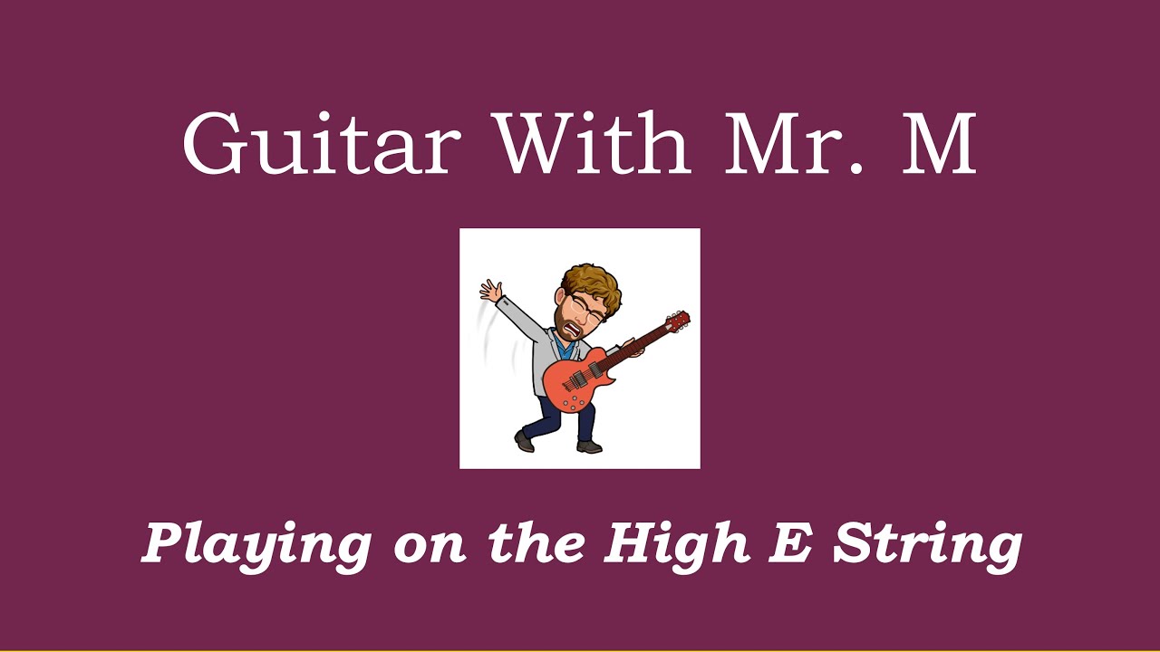 High E String - Playing Your First 3 Notes - YouTube