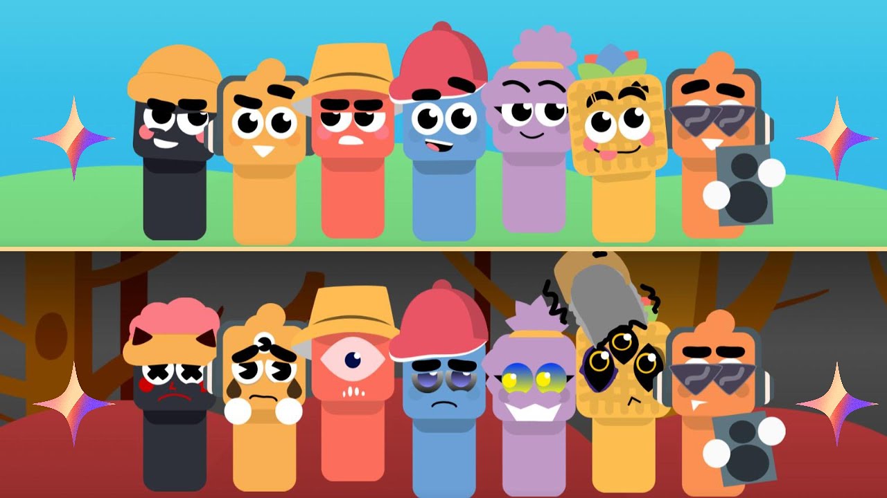 Incredibox - Sprunbox The Qoobies Normal/Horror Show Case and GamePlay ...