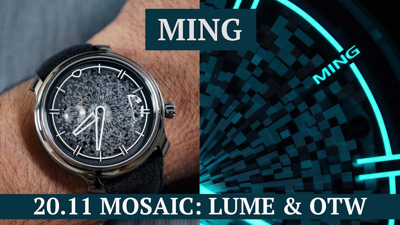 A MING Flagship & a laser etched sapphire mosaic dial - MING 20.11 Mosaic - Lume & On The Wrist ...