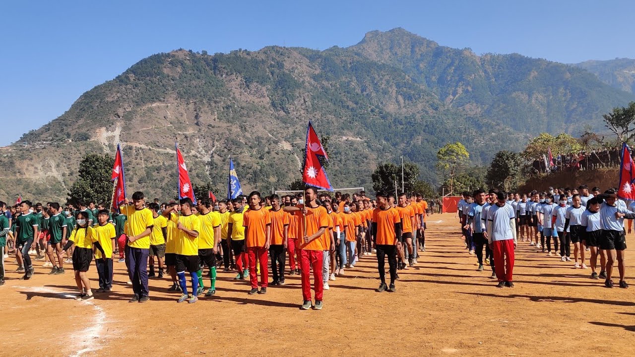 MARCH-PAST At Mirmee Syangja | Aadakshay cup 2078 | Kaligandaki ...