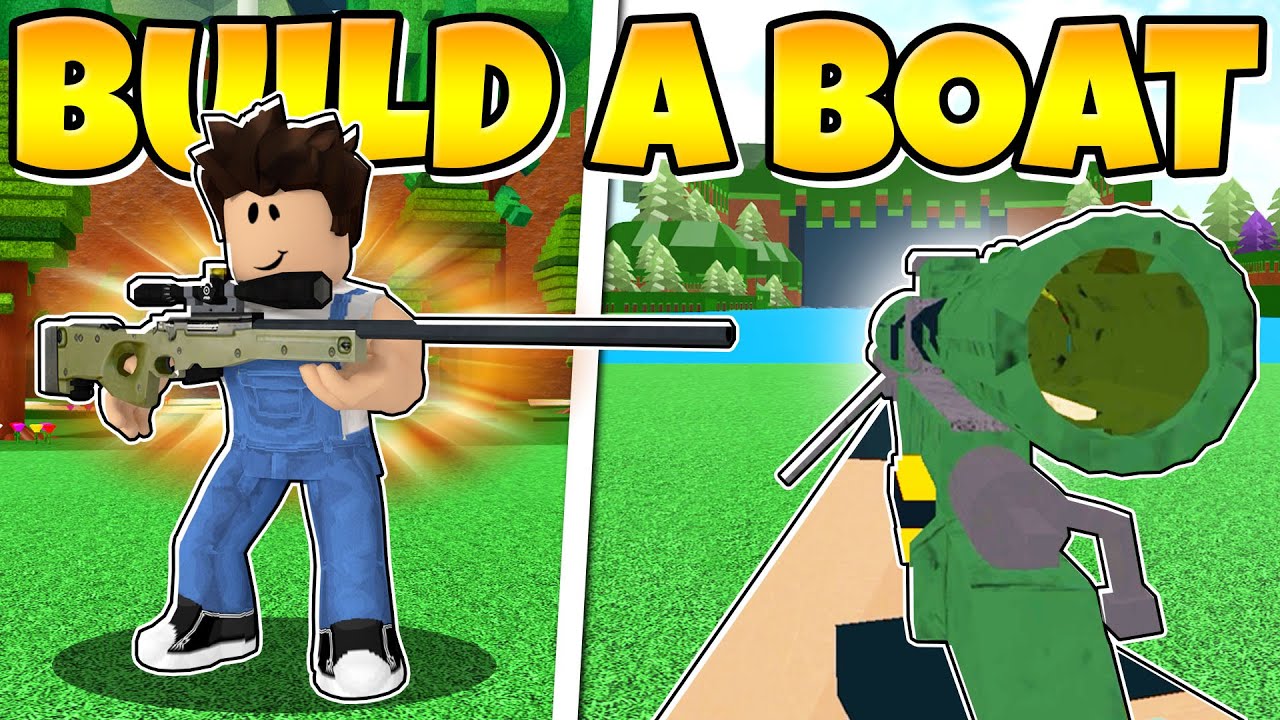 THEY BUILT A WORKING SNIPER In Build a Boat! - YouTube