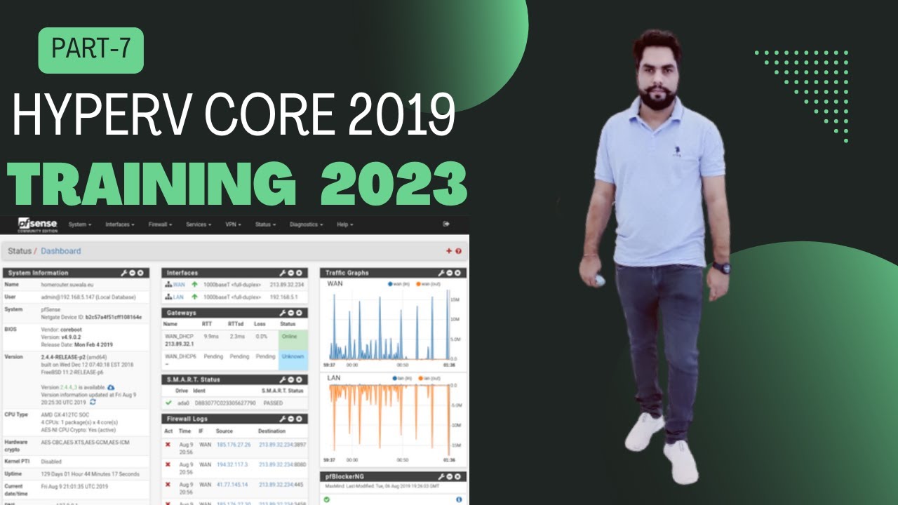 7 How to install pfsence firewall on Hyper-V - YouTube