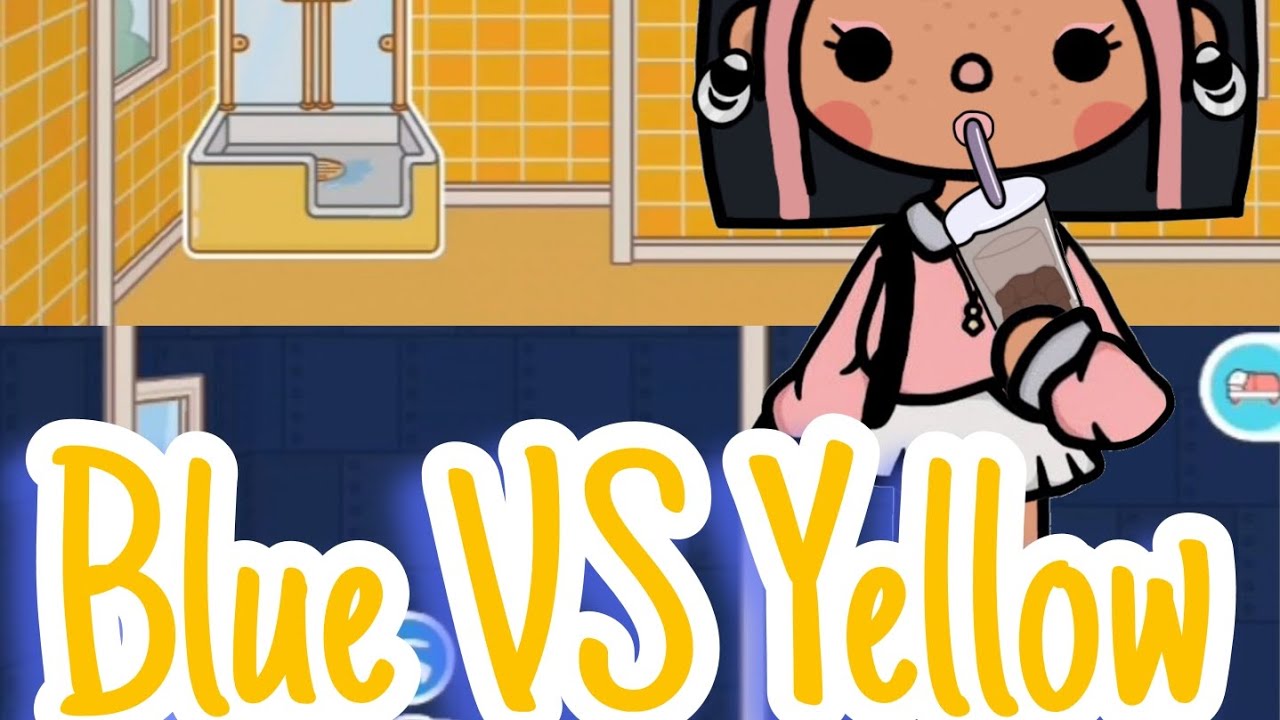 Blue VS. Yellow 💛 In Toca Life World House - YouTube