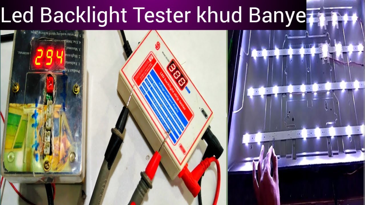 how to make led back light tester! led digital light tester! led back ...