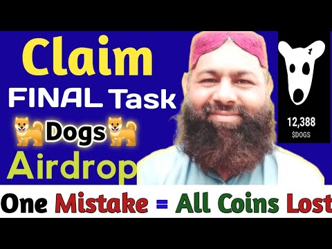 dogs telegram new task | Dogs telegram Airdrop | Dogs Coin price - YouTube