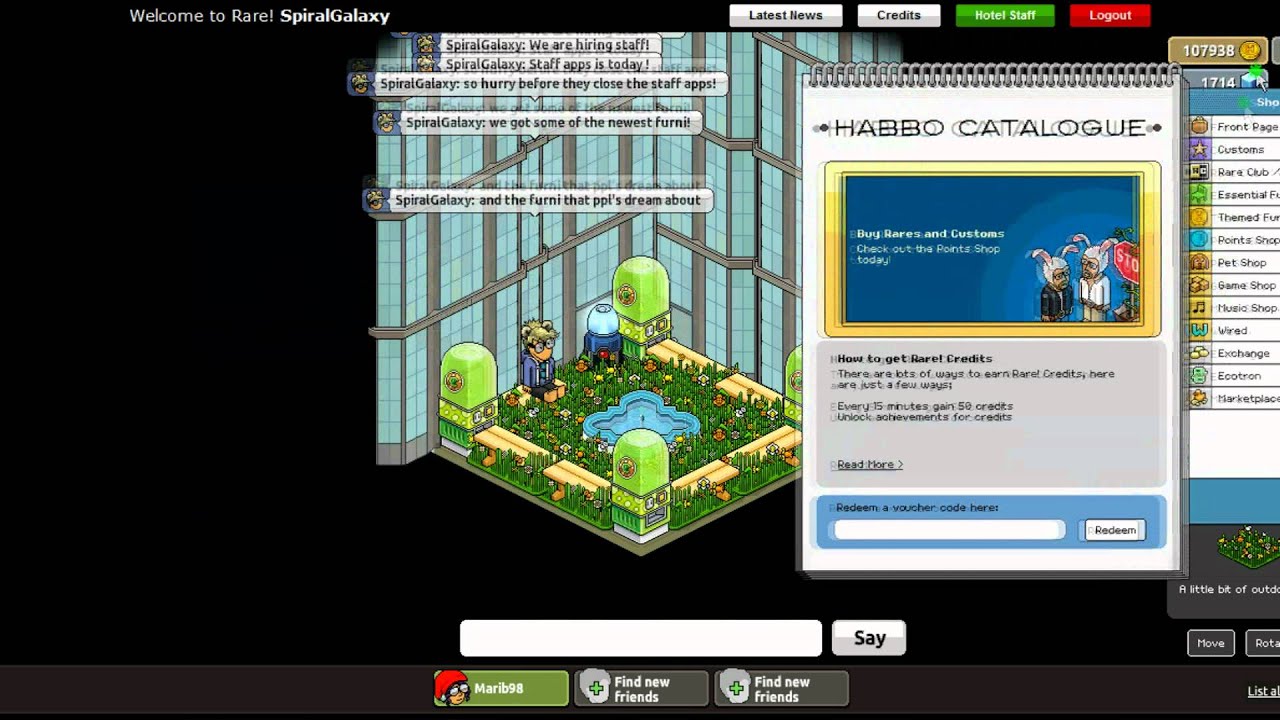 Habbo retro 2012! Rare hotel - YouTube