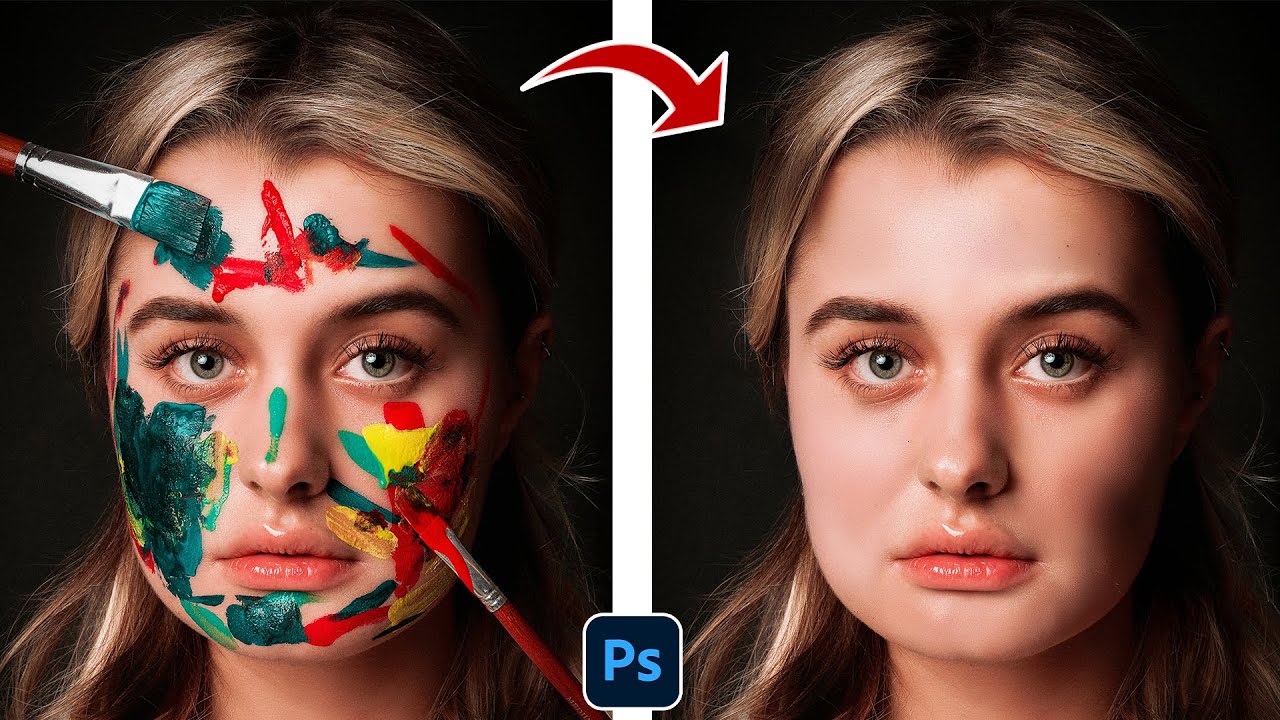 Face Cleanup with Generative Fill AI in Photoshop - YouTube
