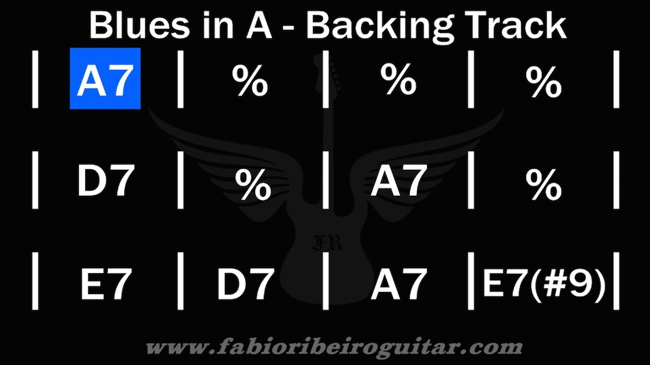 Blues in A - Backing Track - YouTube