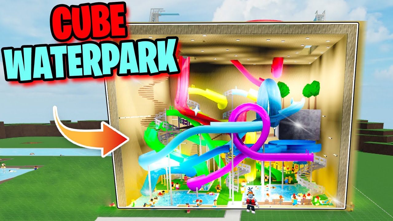 Building The LARGEST Cube Waterpark in Roblox - YouTube