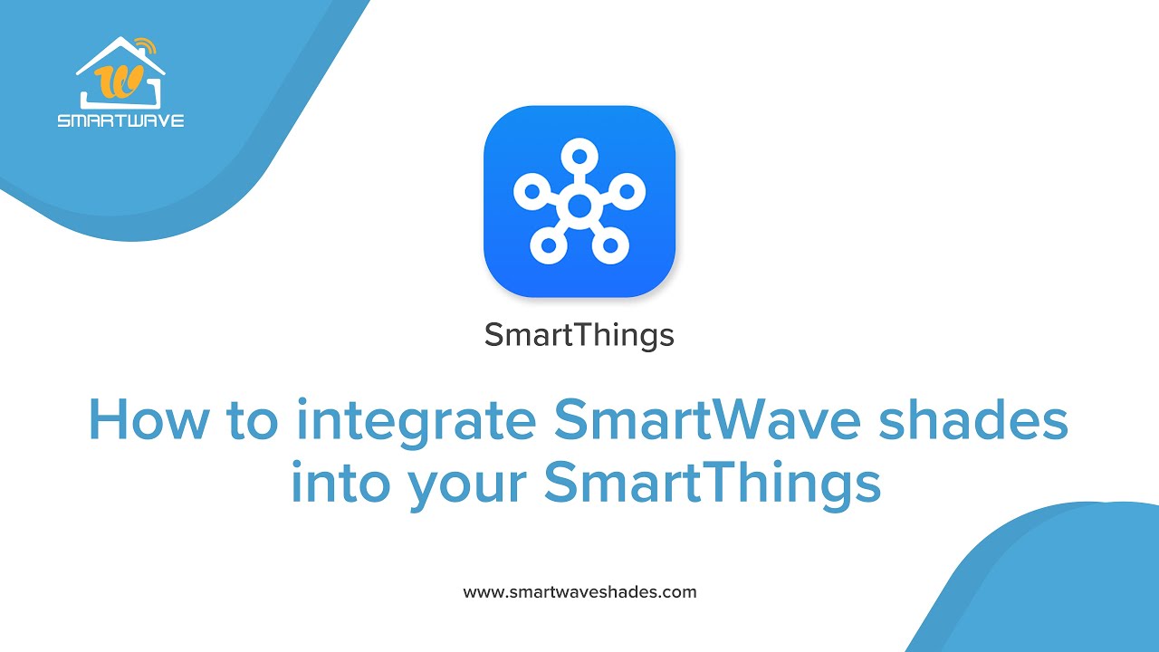 How to integrate SmartWave shades into your SmartThings - YouTube