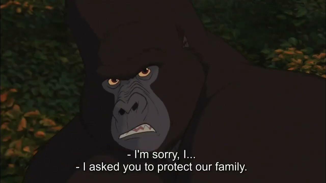 Tarzan confronts Kerchak(resounded) - YouTube