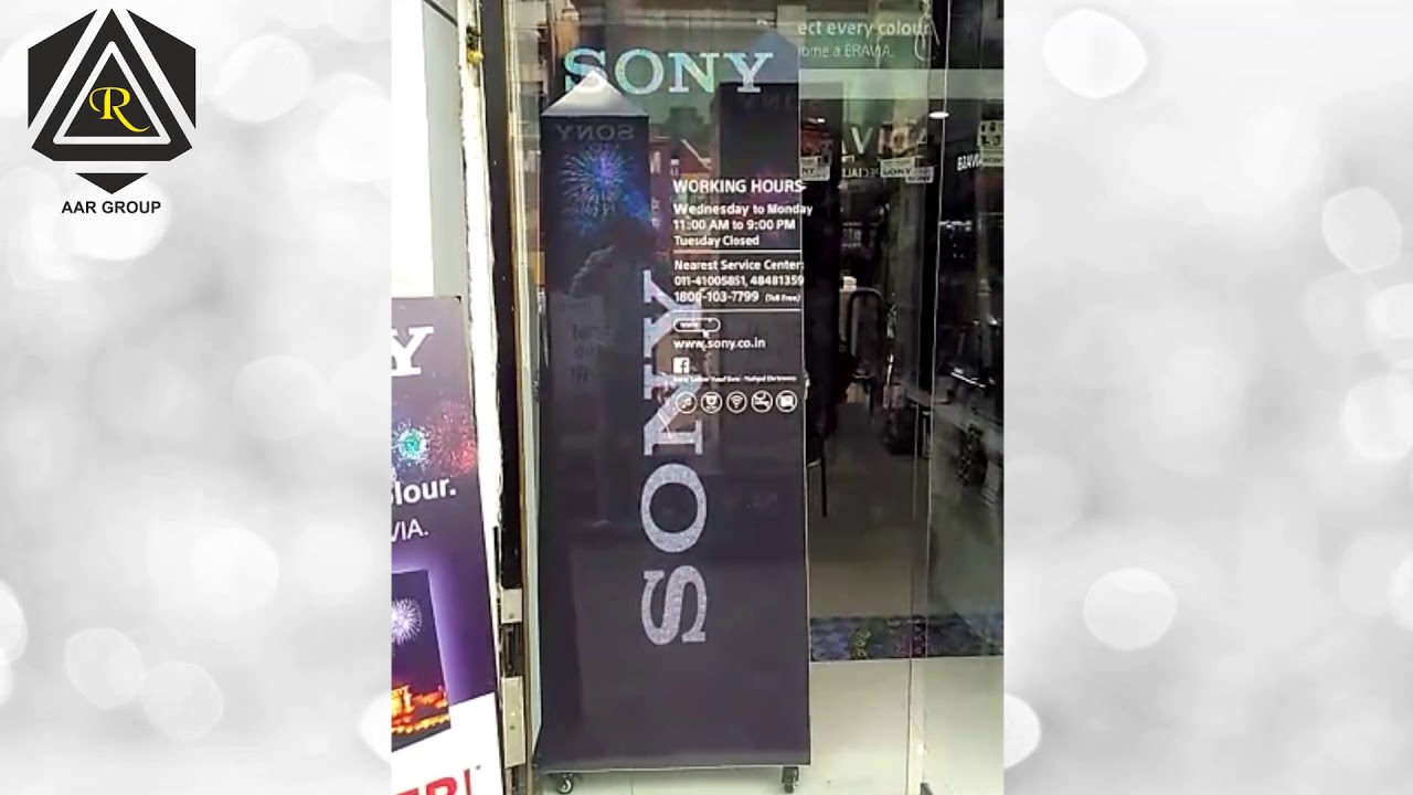 LED Standee (Sony Center Lajpat Nagar) - YouTube