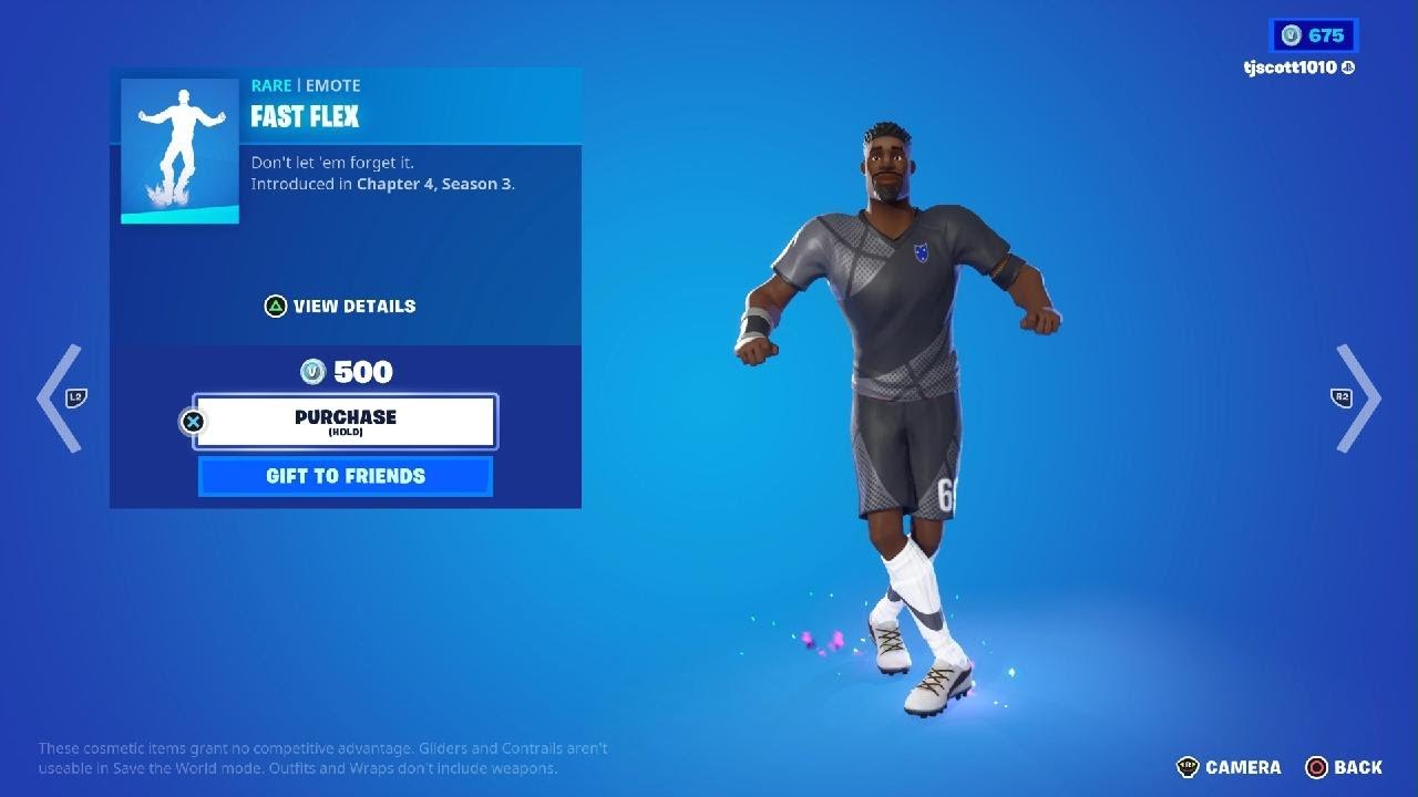 Fortnite's New Fast Flex and Pay it off emote! - YouTube