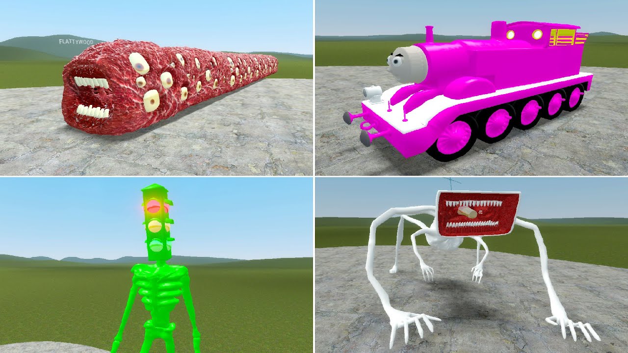 BATTLE BETWEEN MULTI-Colored Monsters :TRAIN EATER, THOMAS, TRAFFIC ...