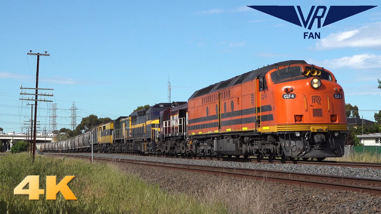 Four Trains at Jacana: Australian Trains in 4K - YouTube