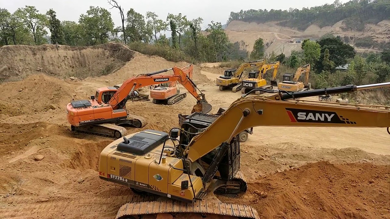 working progress of Kathmandu to Nijgadh Fast Track Nepal - YouTube
