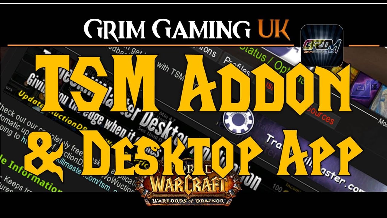 WoW Addons: TradeSkillMaster & Desktop App - YouTube