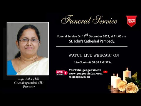 Funeral Service of Suja Sabu (56) - YouTube